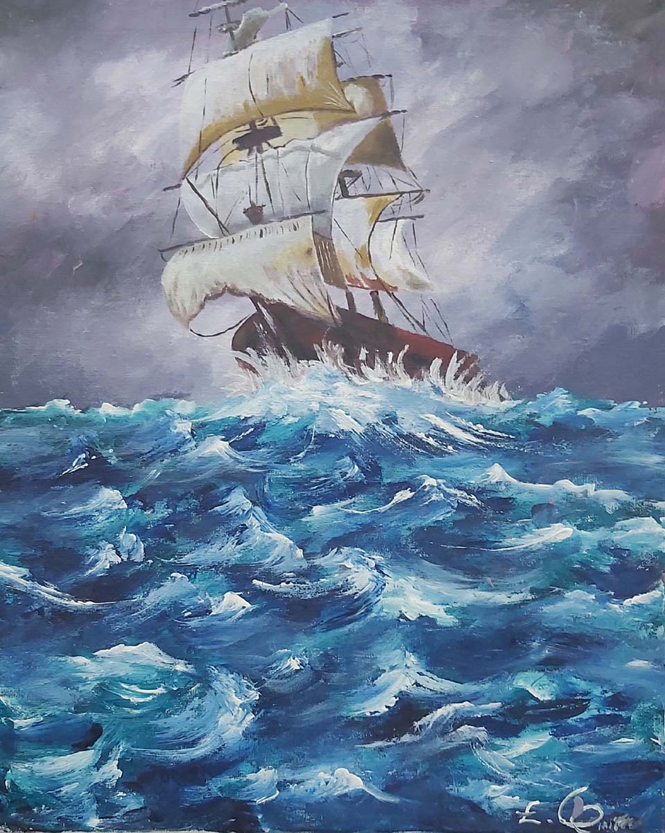 Πίνακας Ζωγραφικής Καράβι σε Τρικυμία - ART 4U - ΣΧΟΛΗ ΖΩΓΡΑΦΙΚΗΣ ...